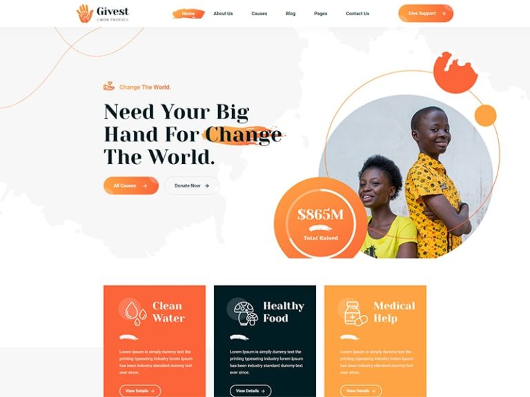 12 Best Fundraising Website Templates To Create a Nonprofit ...