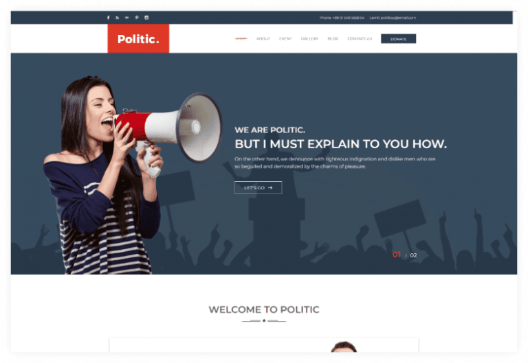10+ Best political website templates 2024 - HasThemes Blog